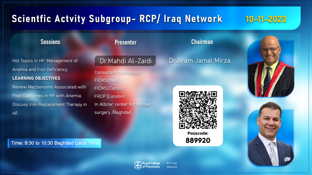 Hot Topics in HF: Management of Anemia and Iron Deficiency – RCP