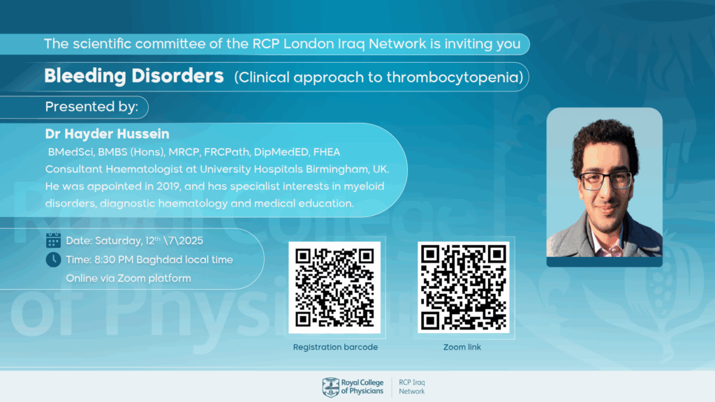 Bleeding Disorders (Clinical approach to thrombocytopenia) – RCP